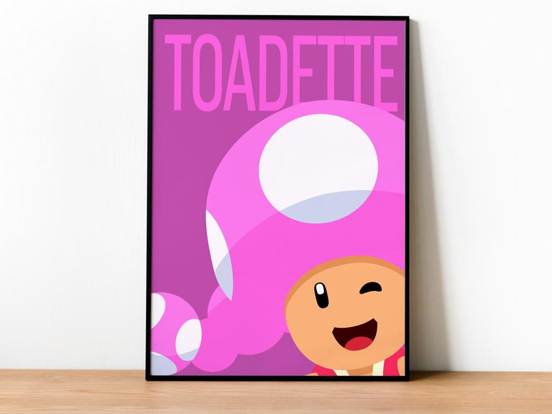 Toadette Poster Print - Wall Art, Gaming, Geek, Gamer, for Him, for Her ...
