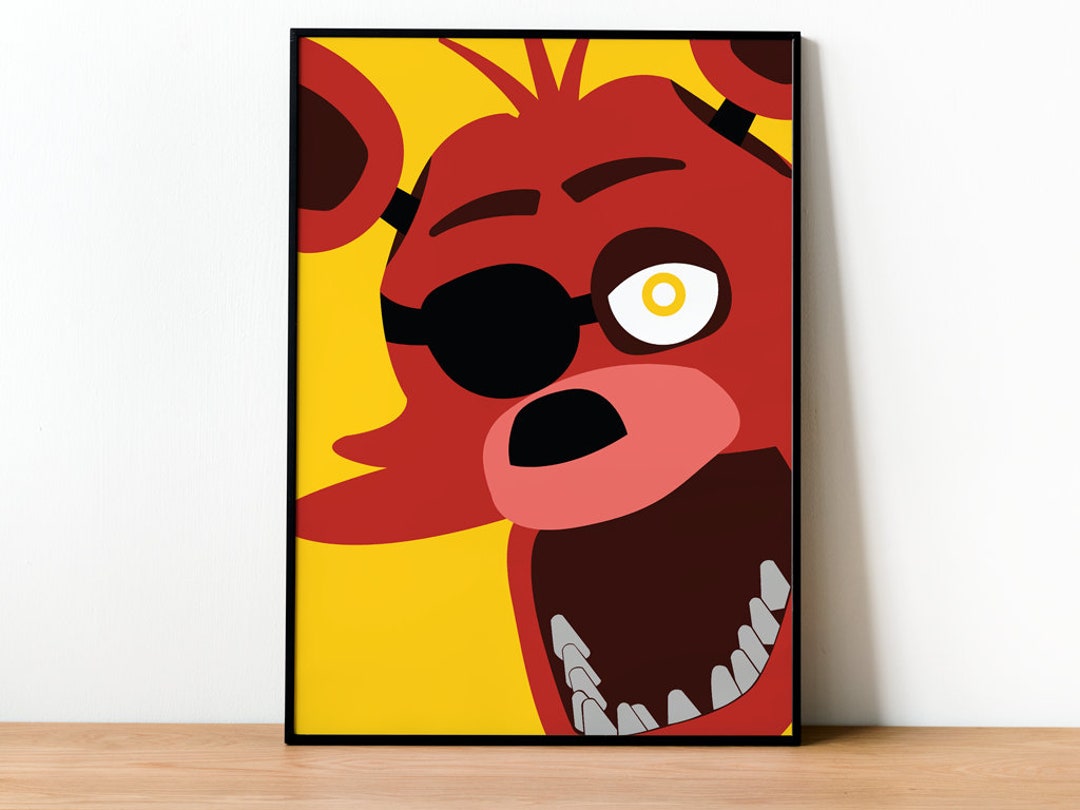 Foxy Five Nights at Freddy's fnaf Poster Print Wall - Etsy