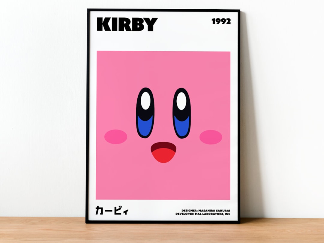 Kirby Poster Print - Wall Art, Gaming, Geek, Gamer, for Him, for Her ...