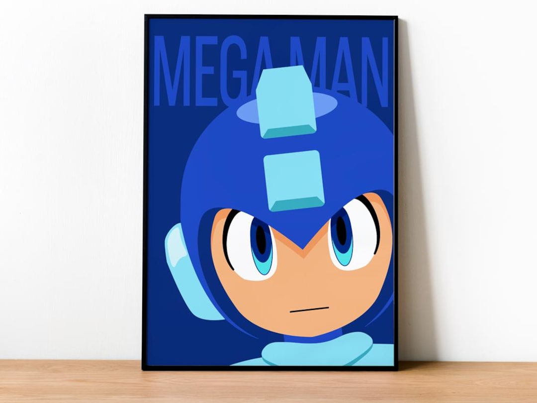 Mega Man Poster Print - Wall Art, Gaming, Geek, Gamer, for Him, for Her, Gift, Gamer, Video ...