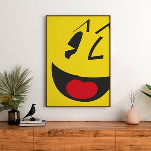 Pac-man Poster Print - Wall Art, Gaming, Geek, Gamer, for Him, for Her ...
