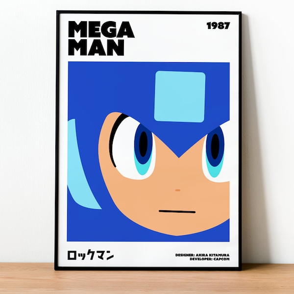 Mega Man Poster - Etsy UK