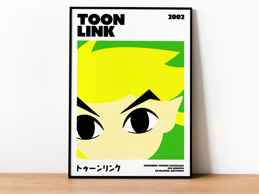 Toon Link From Legend of Zelda Poster Print - Wall Art, Gaming, Geek ...