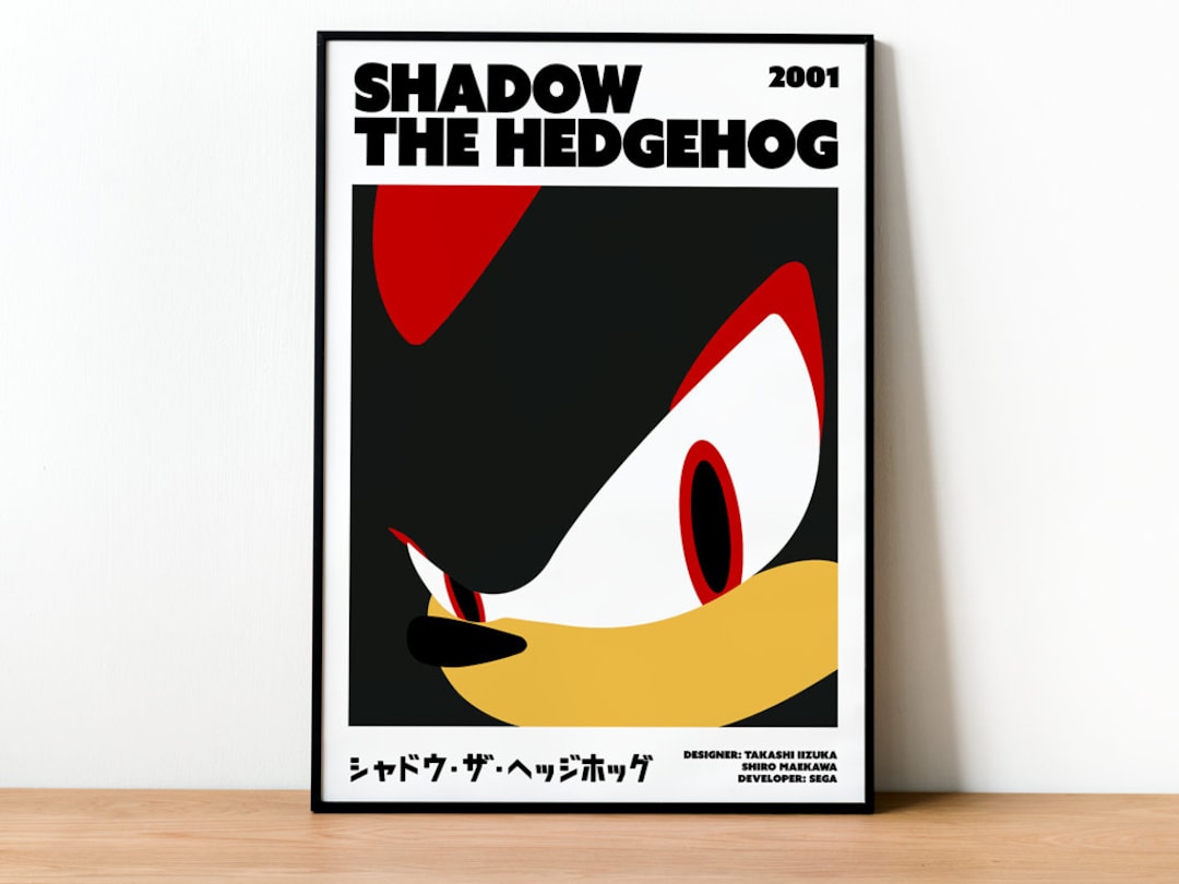 Shadow the Hedgehog Poster Print - Wall Art, Gaming, Geek, Gamer, for ...