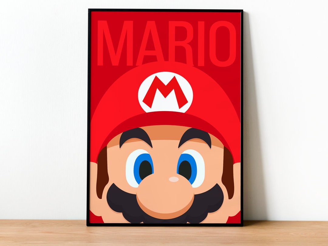 Super Mario Poster Print - Wall Art, Gaming, Geek, Gamer, for Him, for ...