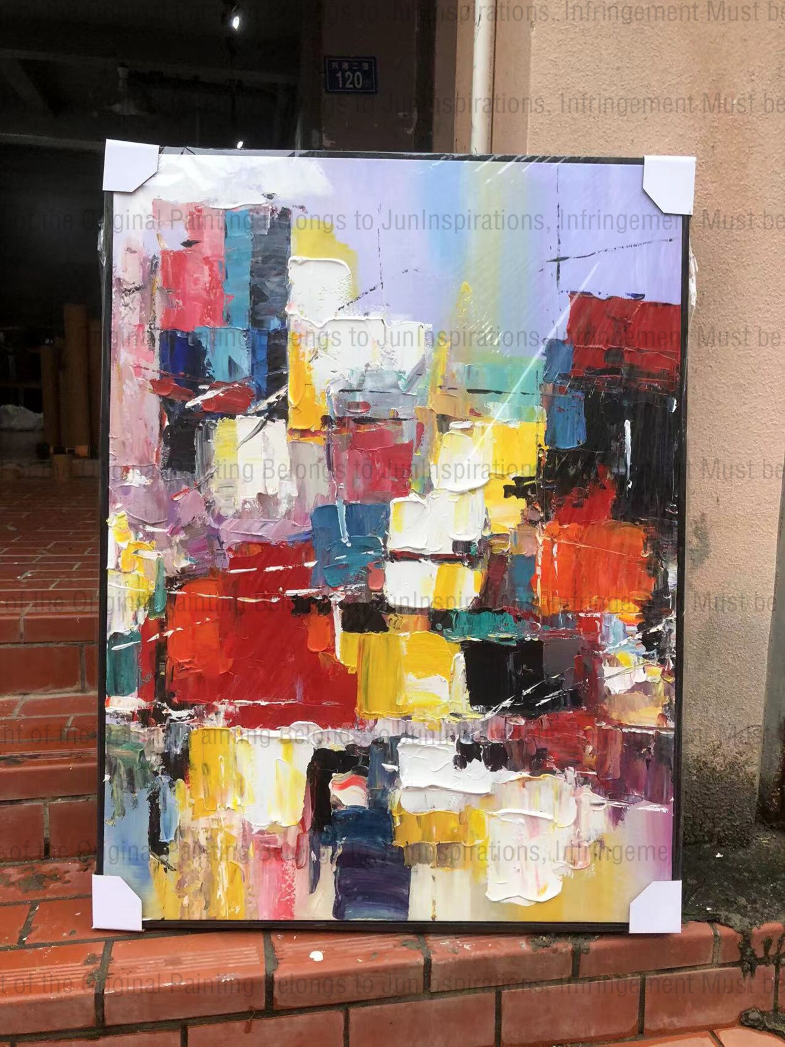 Large Colorful Abstract Wall Art,modern Abstract Wall Art,colorful ...