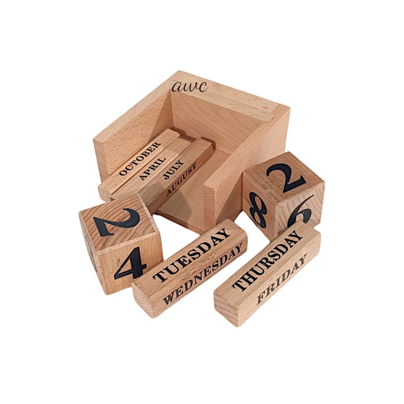 Block Calendar - Etsy