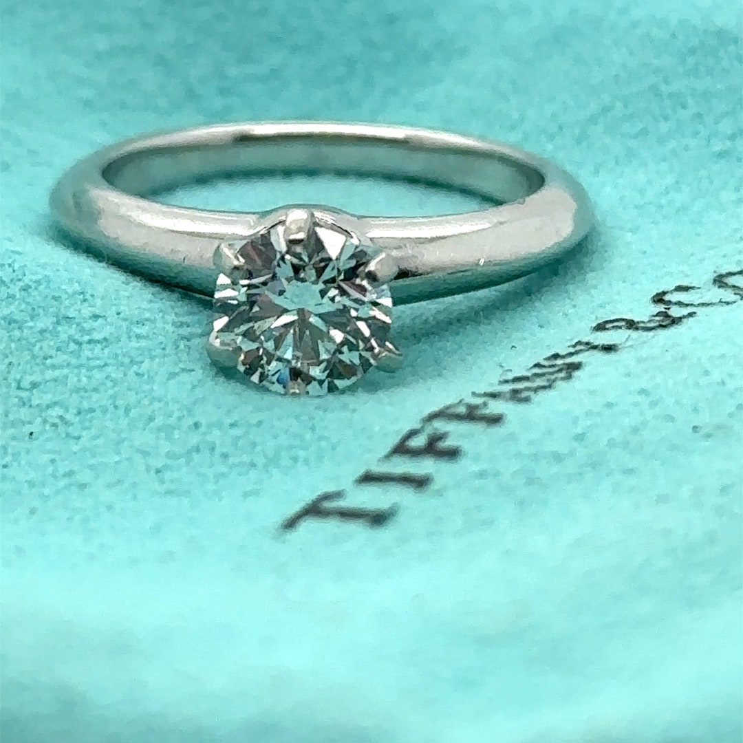 AUTHENTIC Tiffany & Co Engagement Ring 0.94ct - Etsy