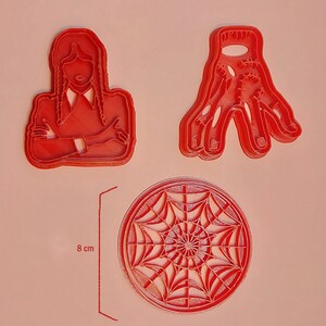 Wednesday Addams Thing and Window Spider Web Cookie Cutters - Etsy