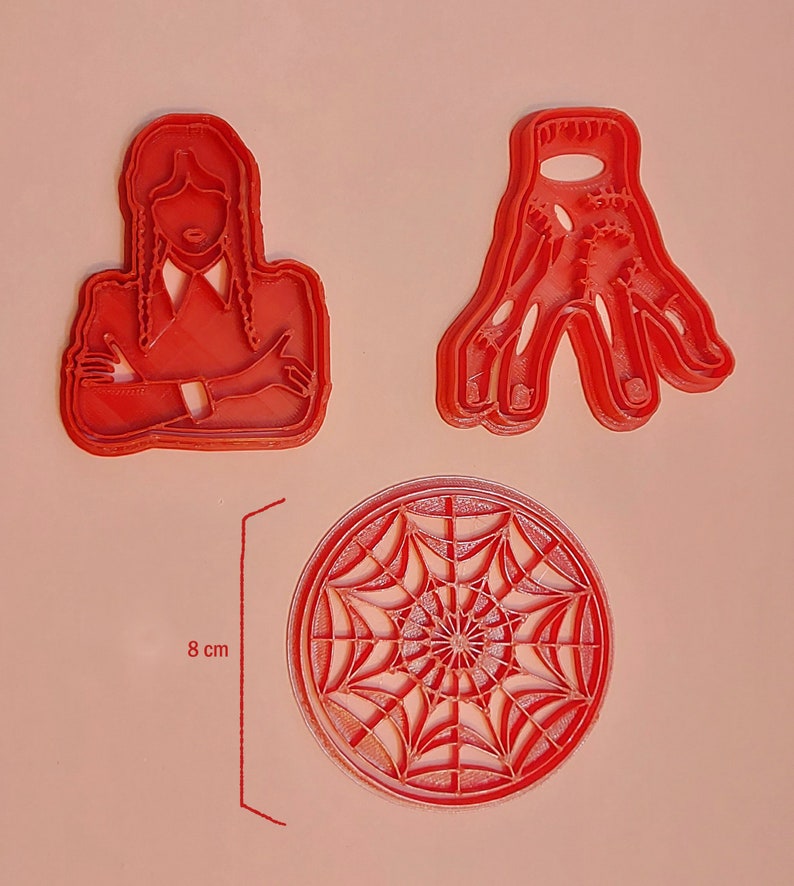 Wednesday Addams Thing and Window Spider Web Cookie Cutters - Etsy