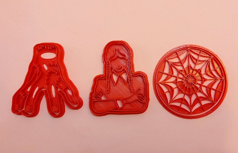 Wednesday Addams Thing and Window Spider Web Cookie Cutters - Etsy