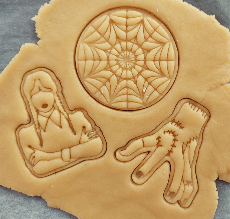 Wednesday Addams Thing and Window Spider Web Cookie Cutters - Etsy