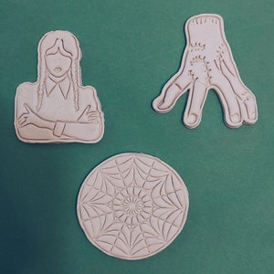 Wednesday Addams Thing and Window Spider Web Cookie Cutters - Etsy