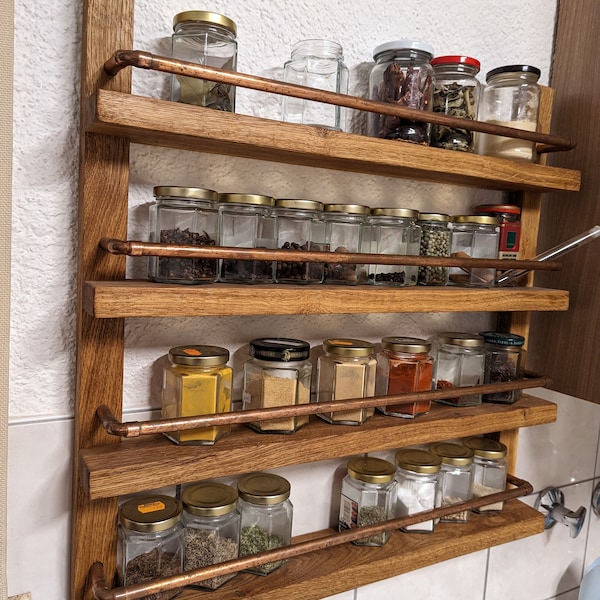 Wall Spice Rack - Etsy