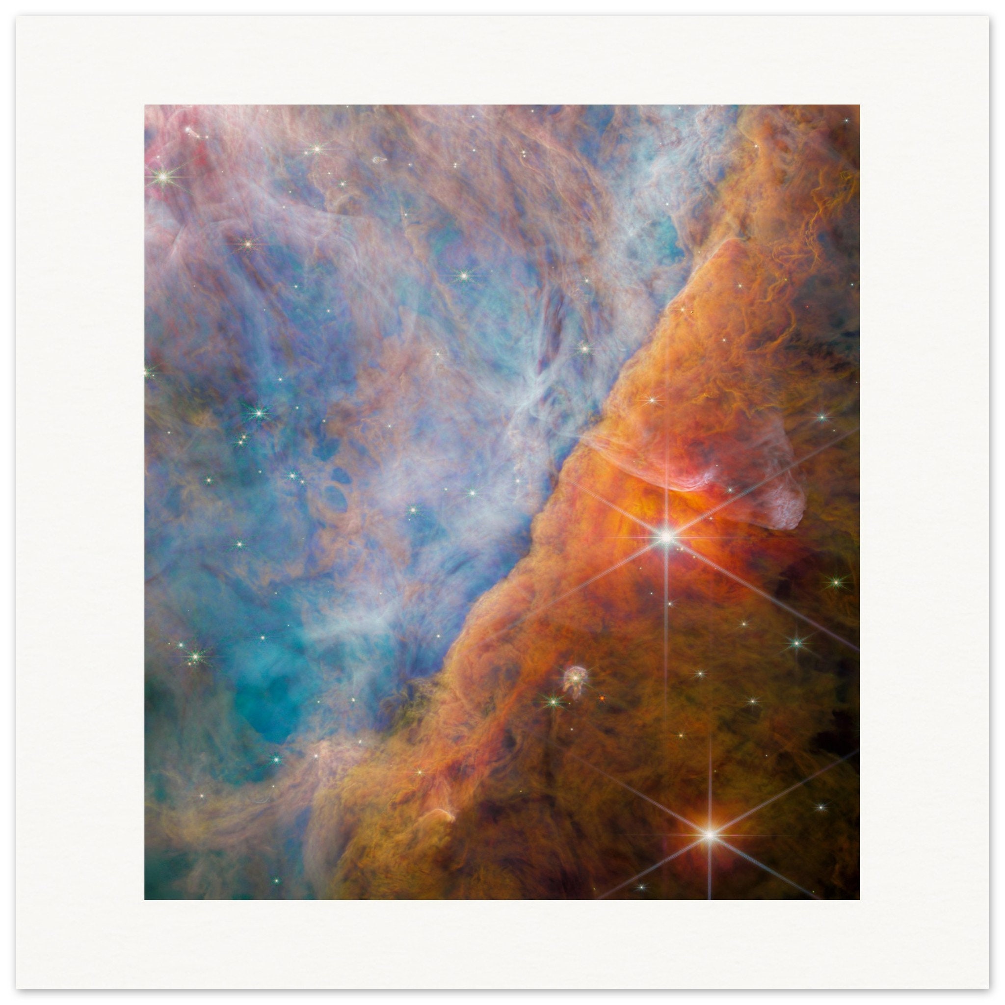 NASA - Poster - 19. Orion Bar (nircam Image) - James Webb Space ...