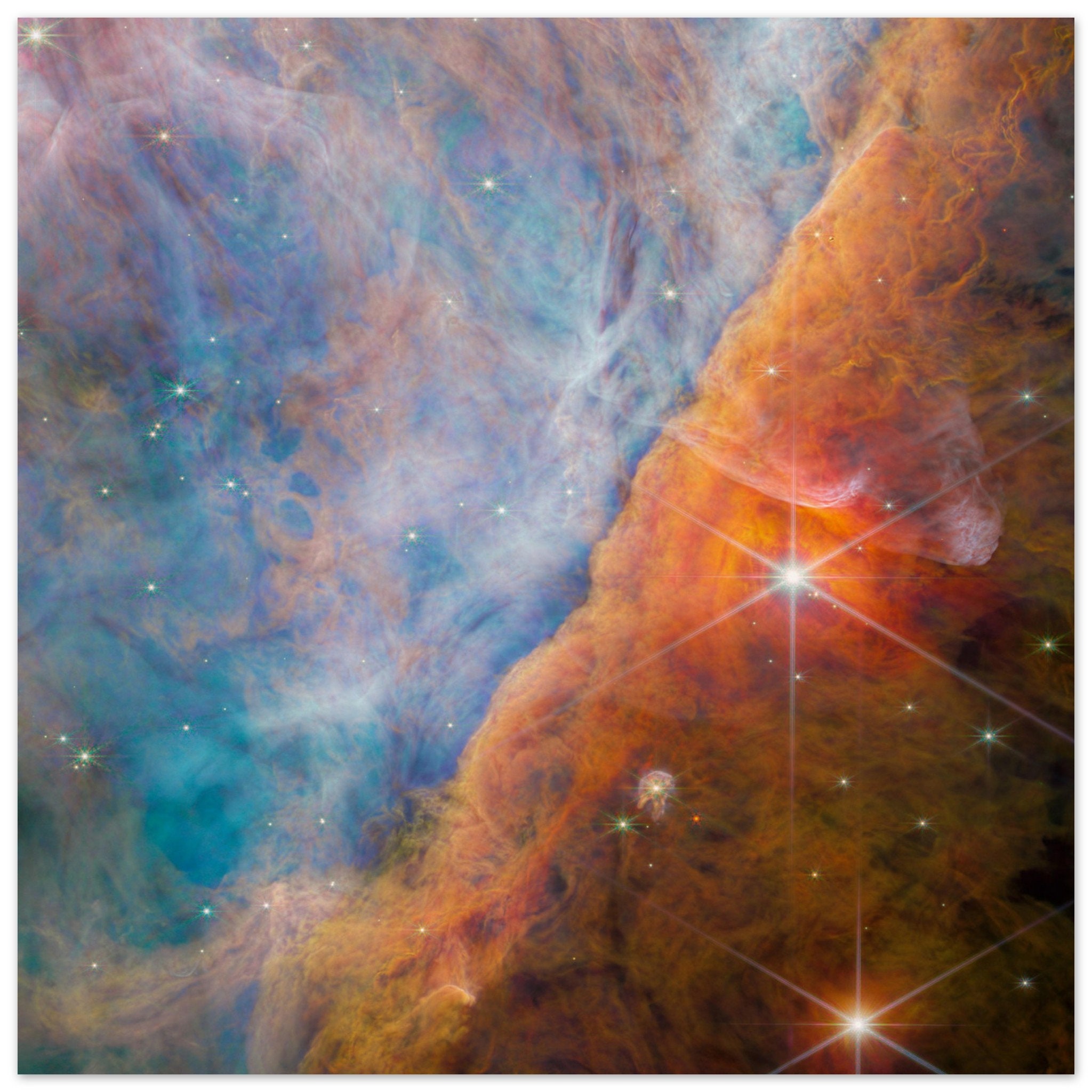NASA - Poster - 19. Orion Bar (nircam Image) - James Webb Space ...