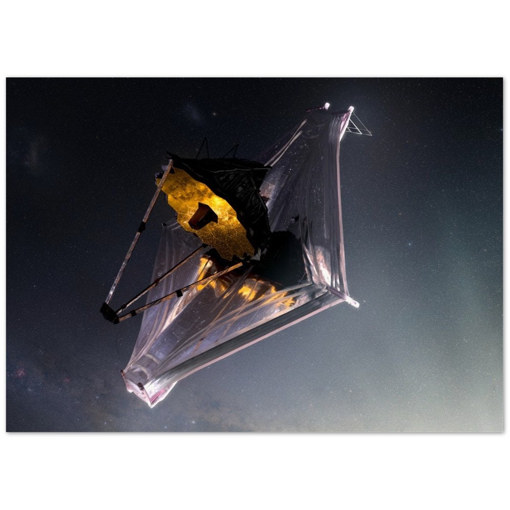 NASA - Poster - James Webb Space Telescope - Artist Conception - Etsy