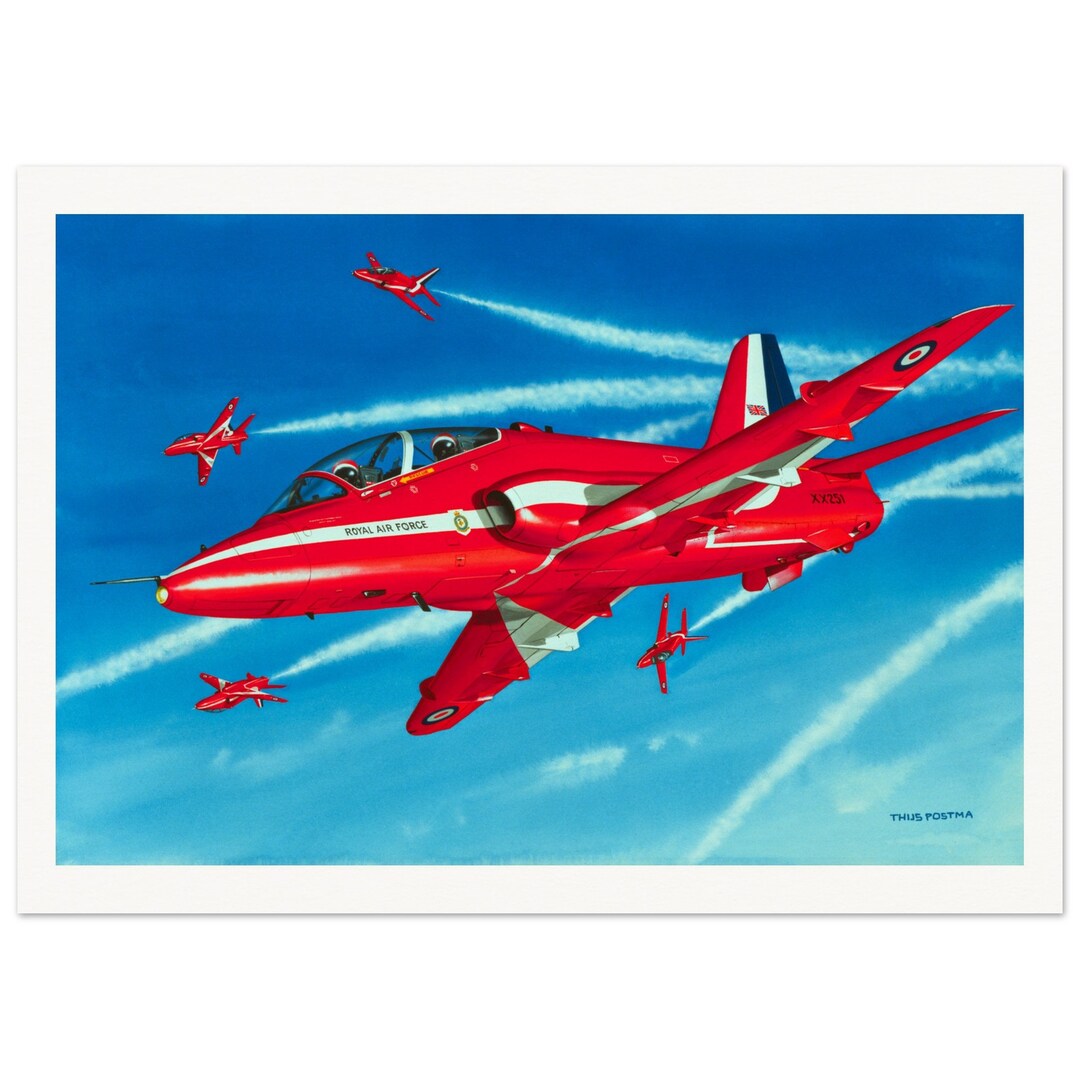 Thijs Postma - Poster - Bae Hawks Red Arrows - Etsy