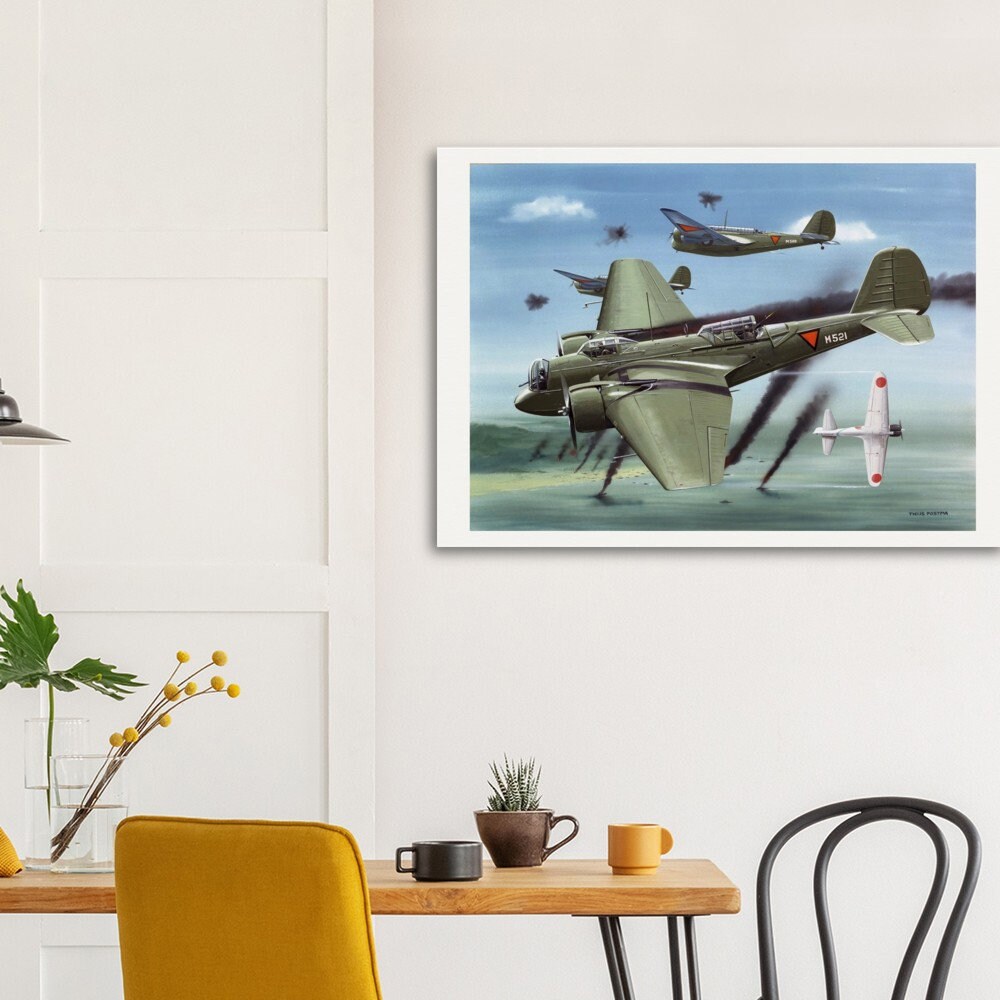 Thijs Postma - Poster - Martin 139 KNIL Attacking Japanese - Etsy