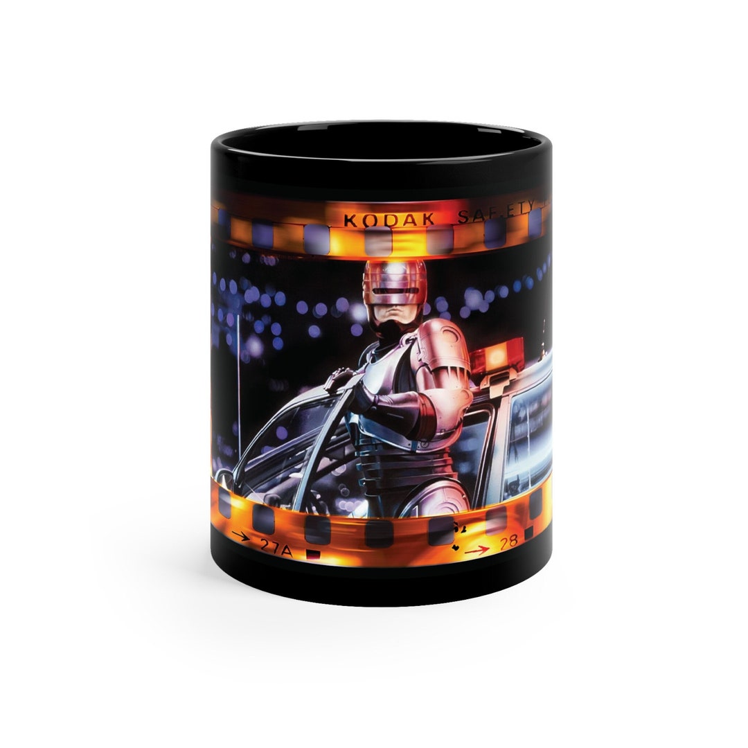 11 Oz Black Ceramic Robocop Mug, for Retro 80s Movie Lovers, Vintage ...