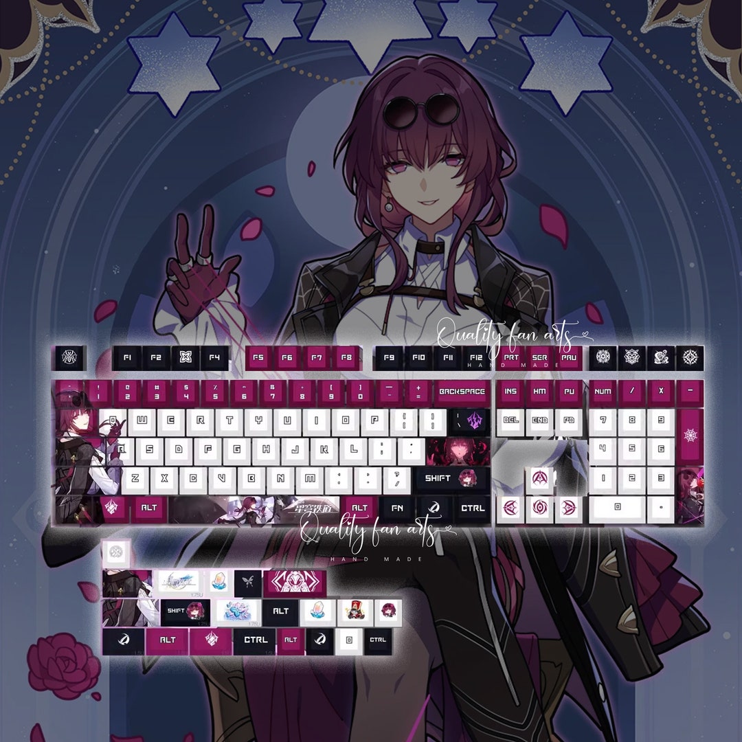 Honkai: Star Rail Kafka Keycap/keyboard Set 129 PBT Dye Sublimation ...