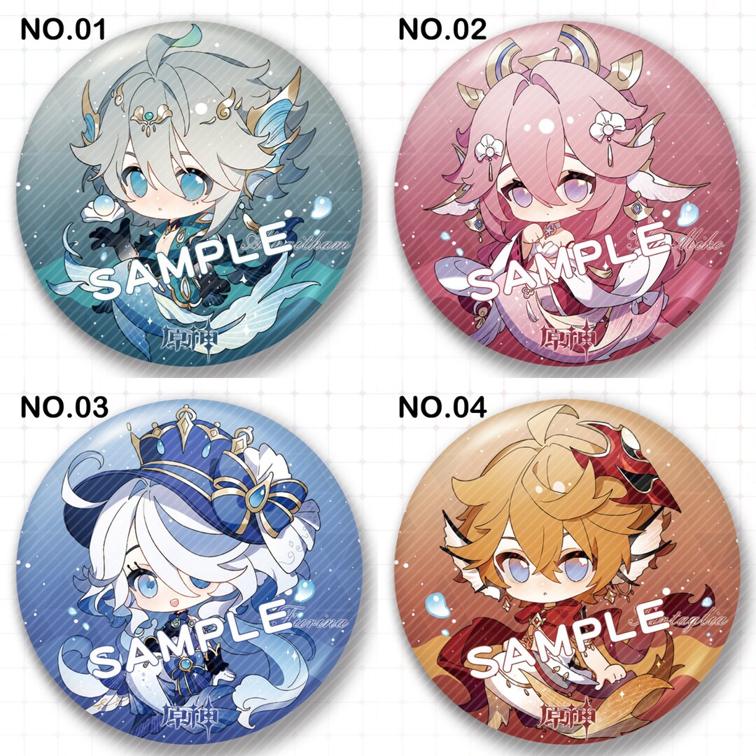 Genshin Impact Brooch, 75mm Genish Impact Doujin Badge, Kazuha ...