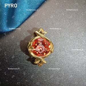 Genshin Impact Fontaine Visions Pendant, Gemstones Made Anemo Geo ...