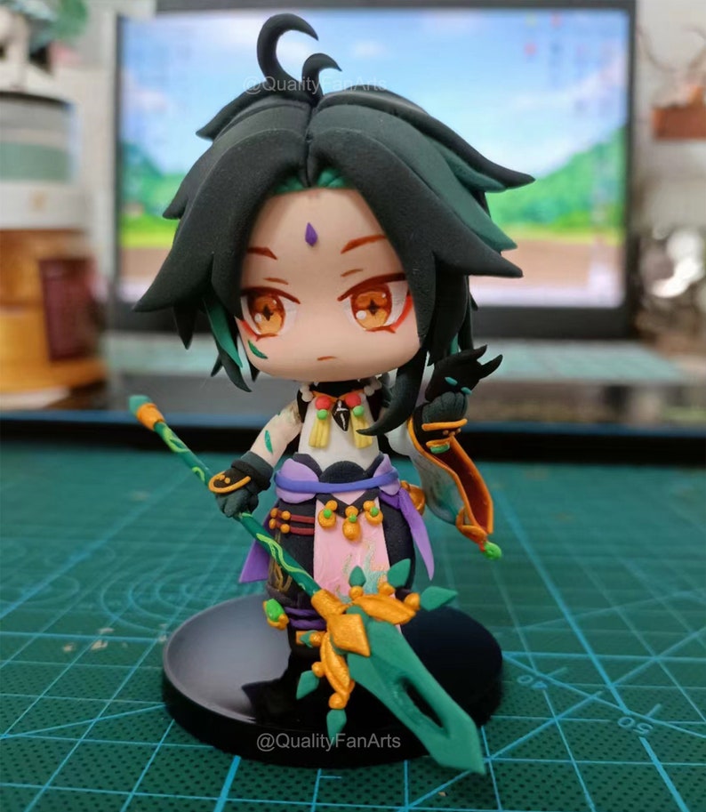 Genshin Impact Xiao Figurine Polymer Clay Figure of Genshin - Etsy ...