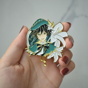 Original Genshin Impact Venti Enamel Pin With Gold Plating - Etsy