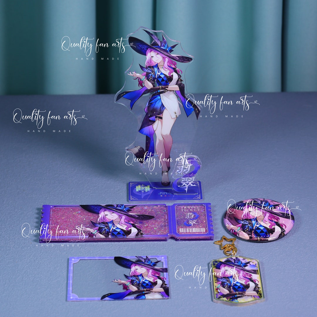 Honkai: Star Rail Jade Art Print Standee, Keychain, Shaker Ticket ...