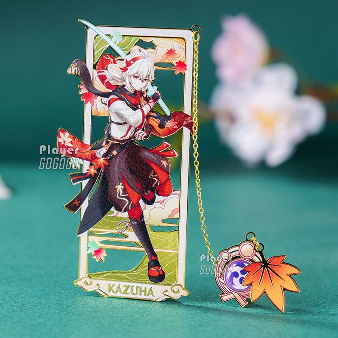Original Genshin Impact Kazuha Bookmark Gift Set, Genshin Copper ...