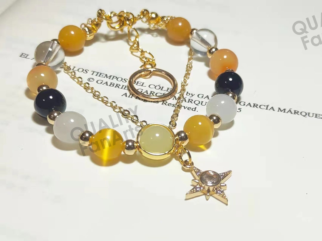 Genshin Impact Aether Bracelet Custom Traveler Gemstone - Etsy