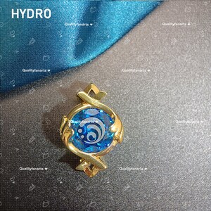 Genshin Impact Fontaine Visions Pendant, Gemstones Made Anemo Geo ...