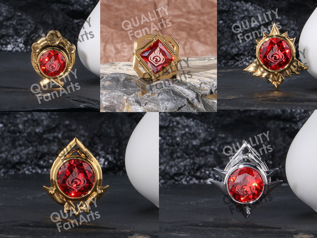 High-quality Genshin Impact Pyro Pendant Fontaine, Mondstadt, Inazuma ...