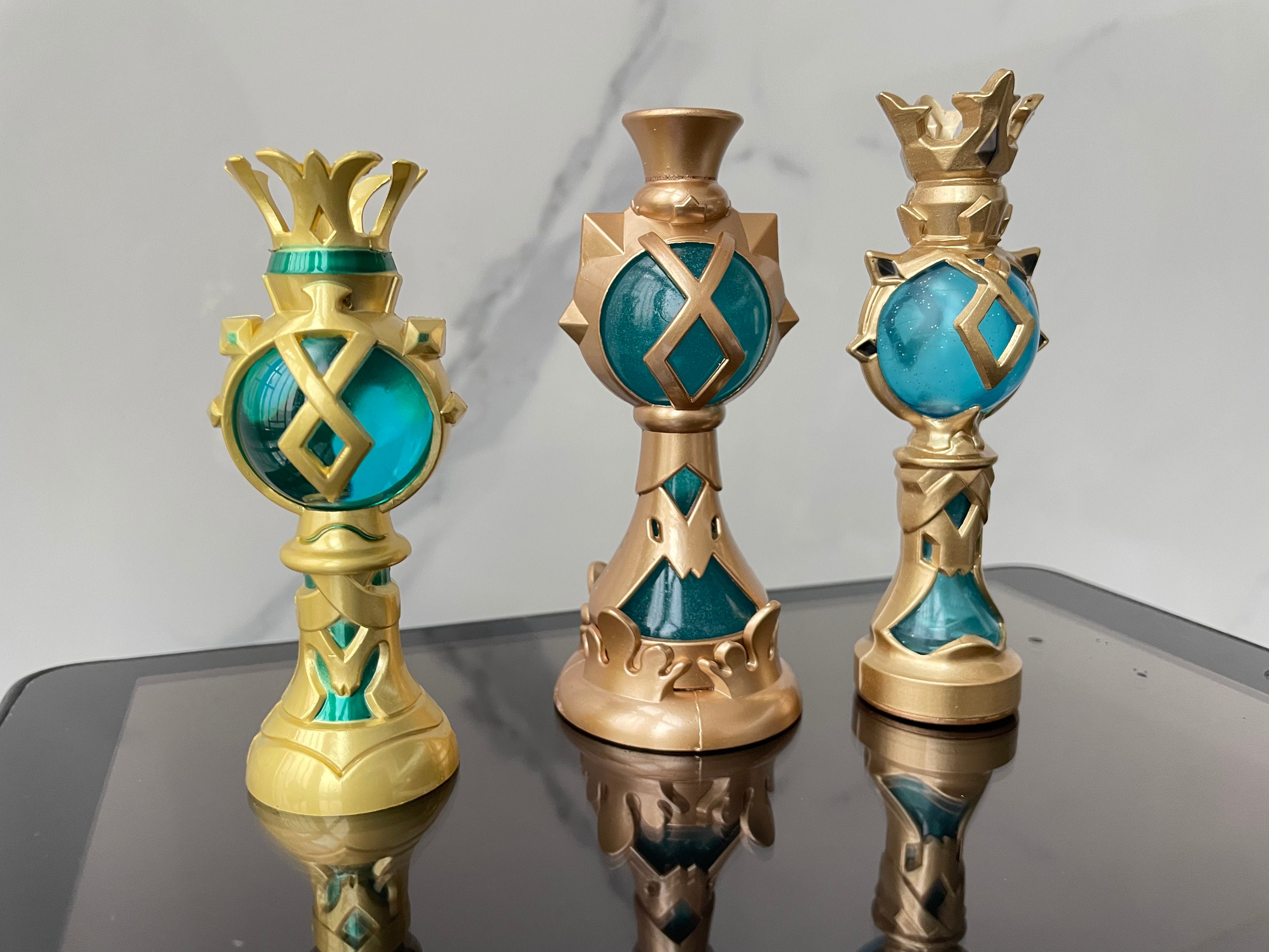 Genshin Impact Gnosis Standee Geo Anemo Electro Luminous - Etsy Singapore