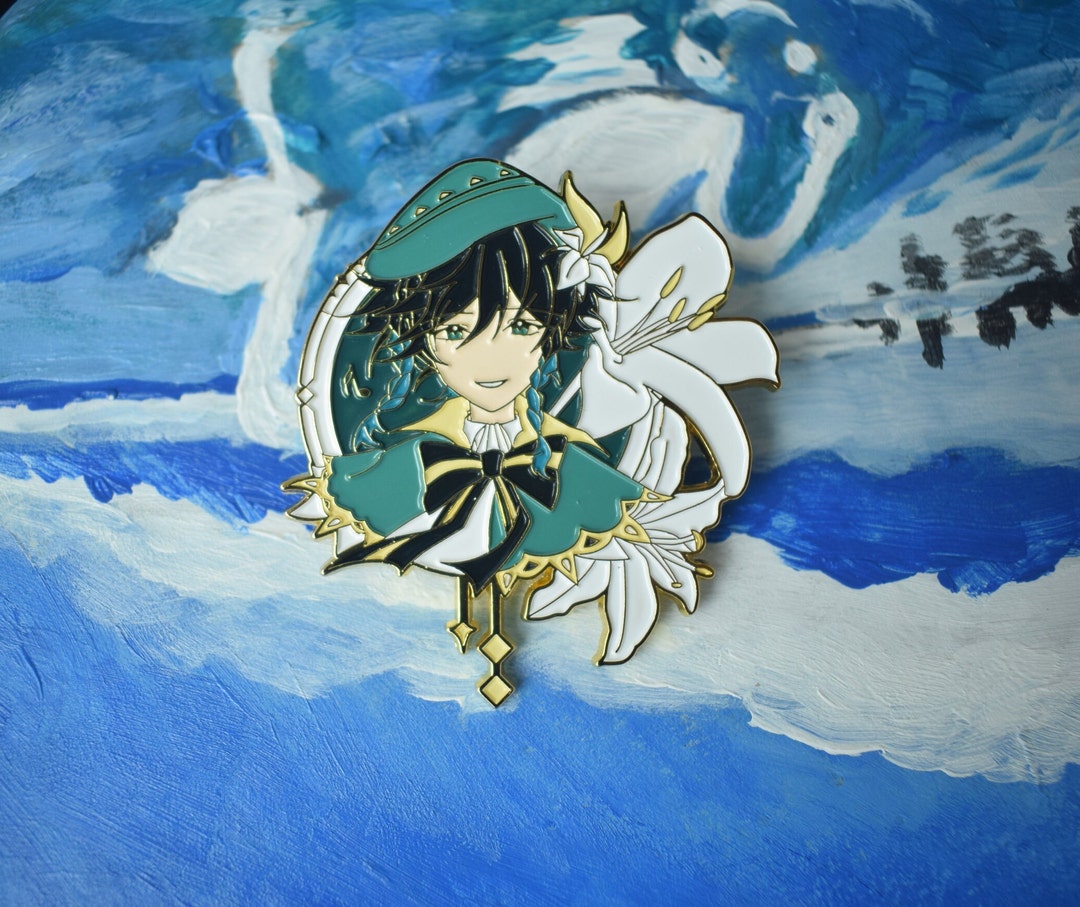 Original Genshin Impact Venti Enamel Pin With Gold Plating - Etsy