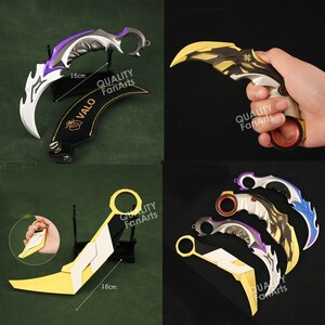 High Quality Valorant Champion Knife, Prime Karambit Foldable, Reaver ...