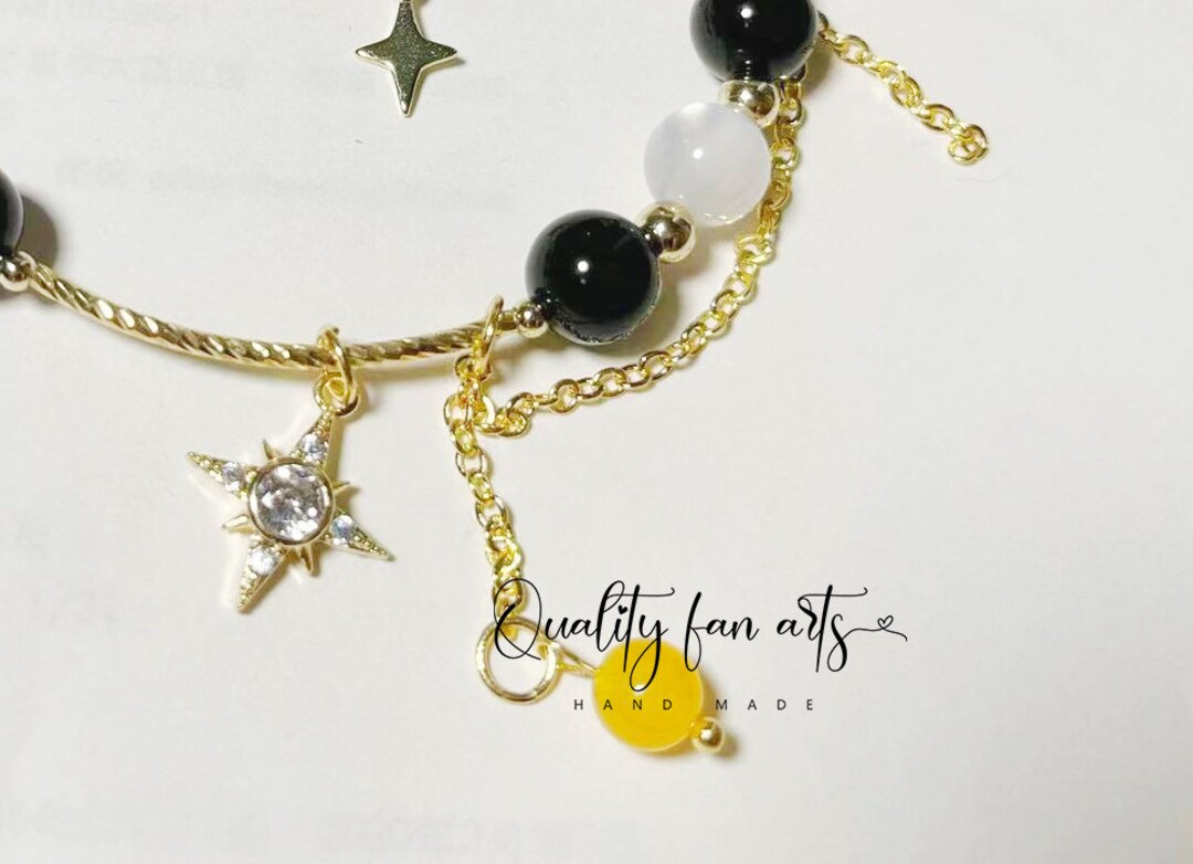 Genshin Impact Aether Bracelet Custom Traveler Gemstone - Etsy