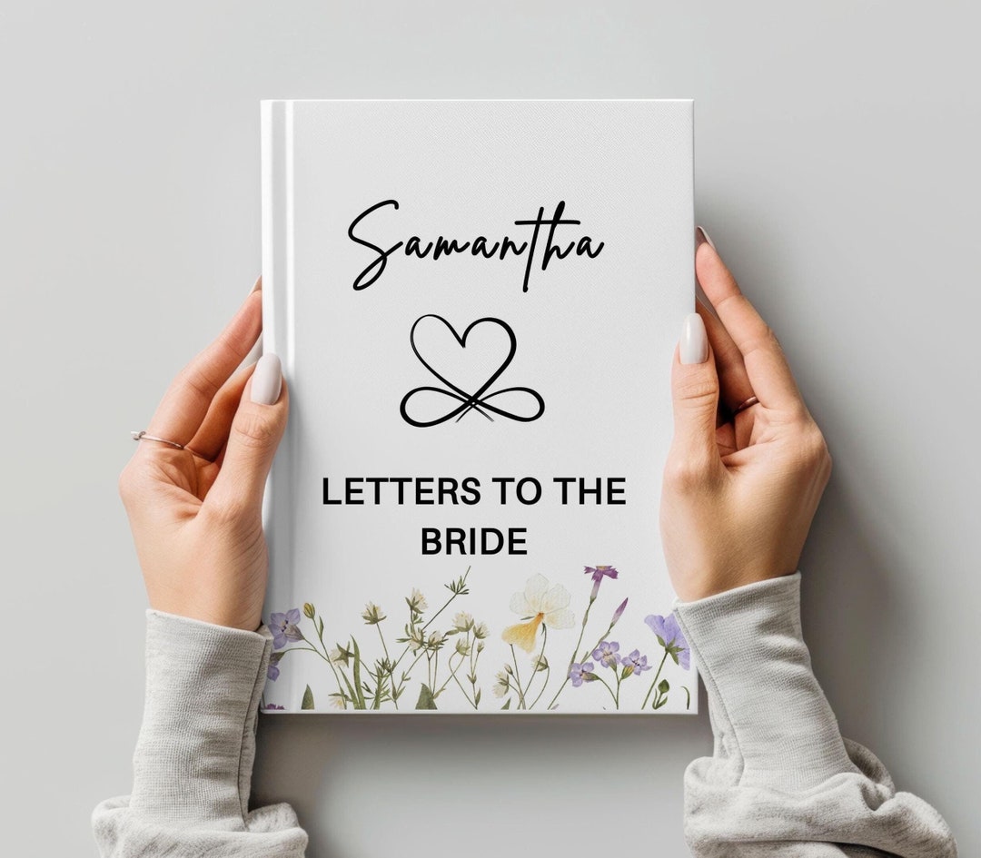 Custom Letters to the Bride Book- Personalized Letters to Bride ...