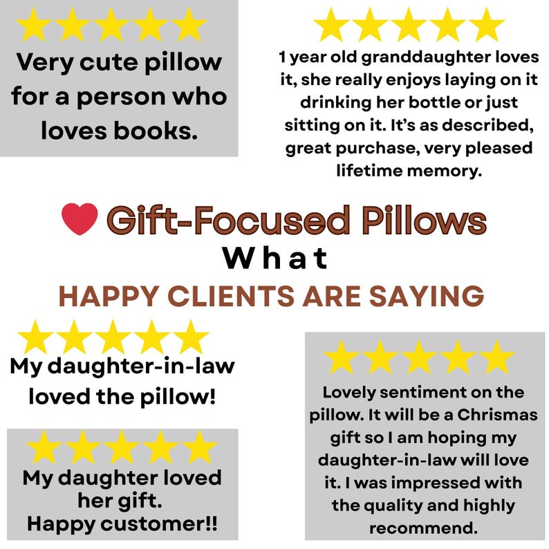 Personalized Reading Pillow, Book Lover Gift, Custom Books Pillows ...