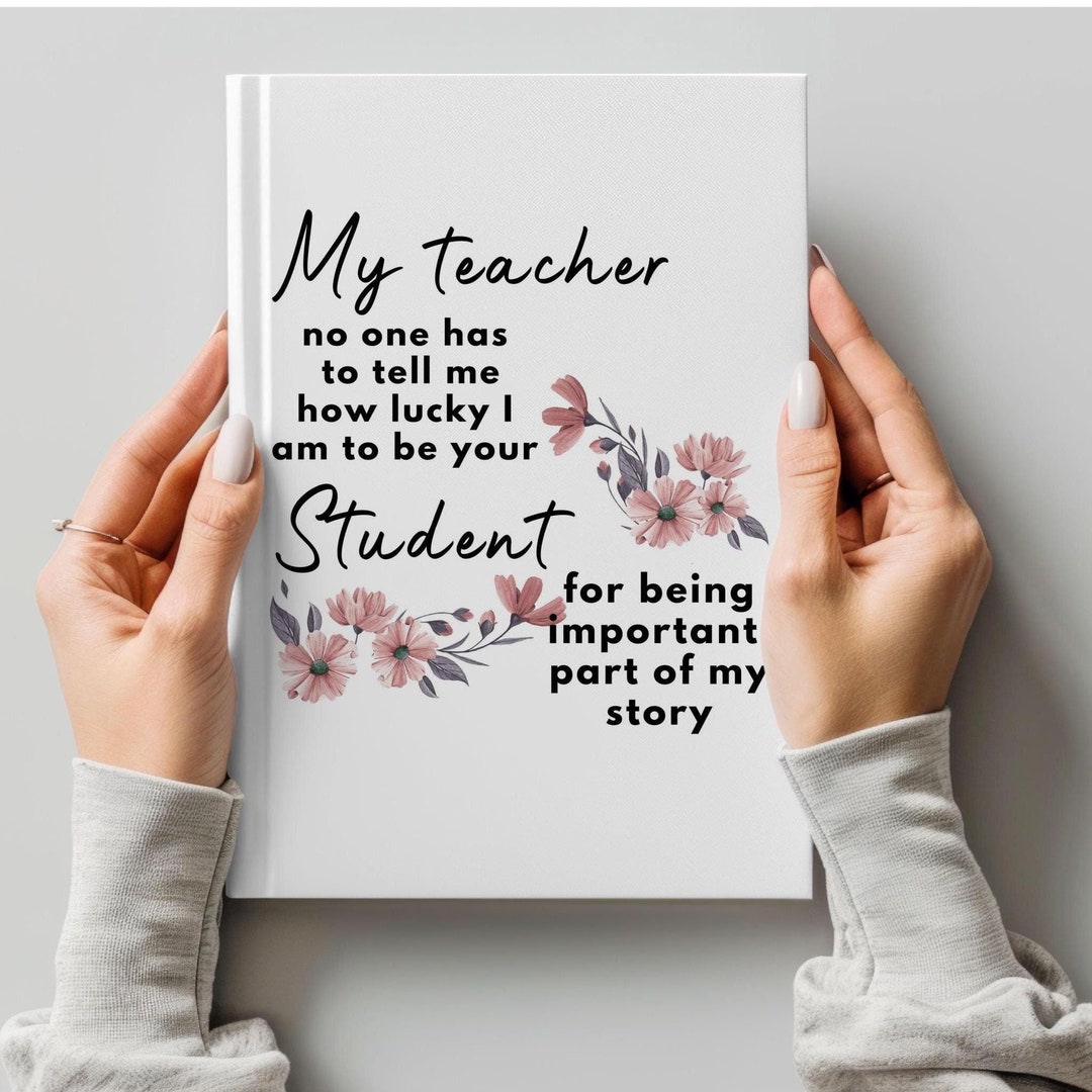 Teacher Journals, Thoughtful Appreciation Gift, Personalized Notebook ...