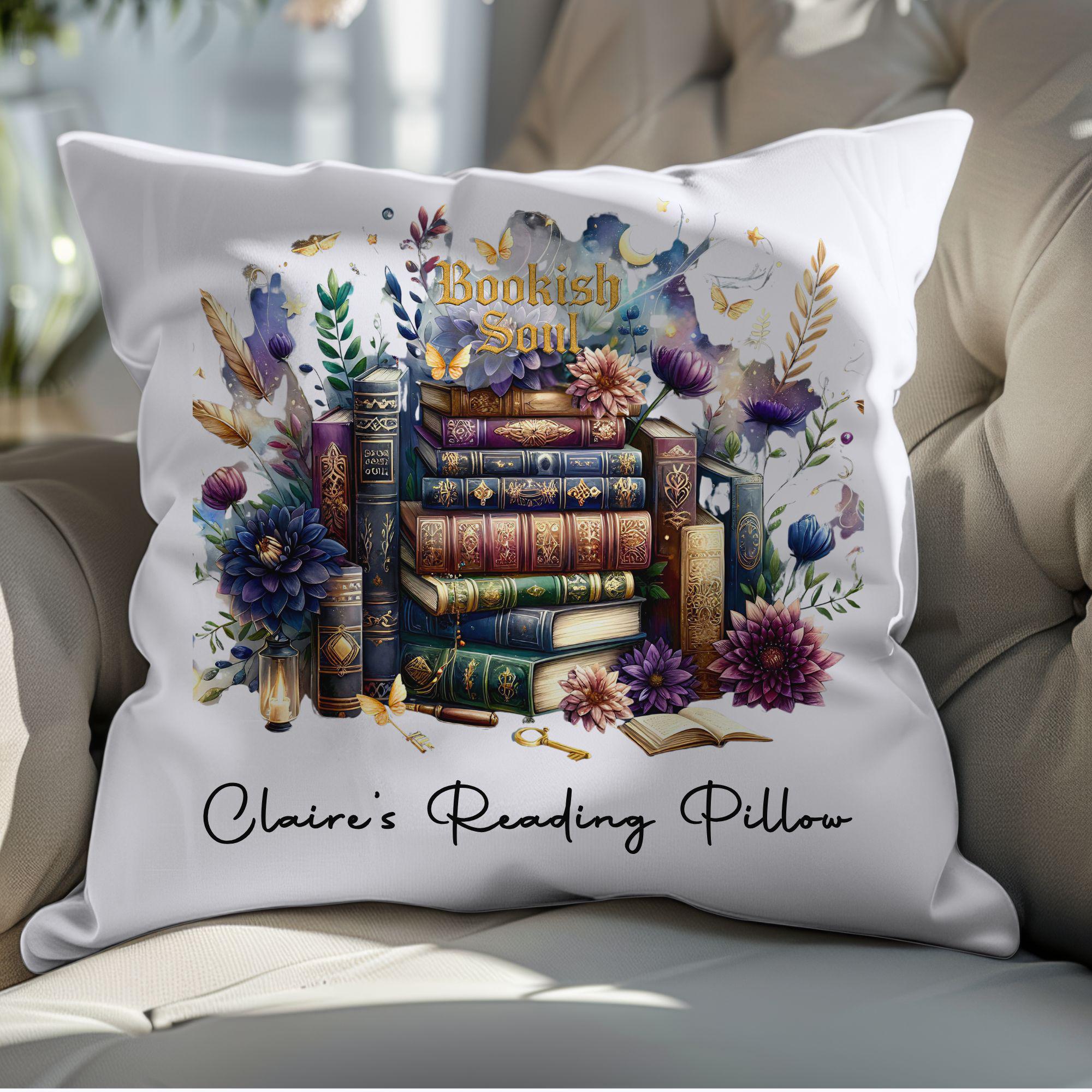 Personalized Reading Pillow, Book Lover Gift, Custom Books Pillows ...