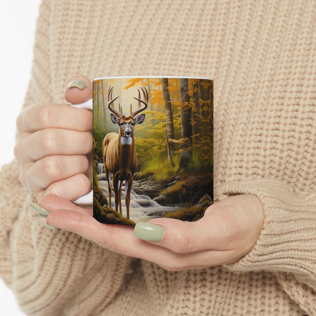 Deer Coffee Mug: Rustic Wildlife Lover Gift, Gift for Nature Lovers ...
