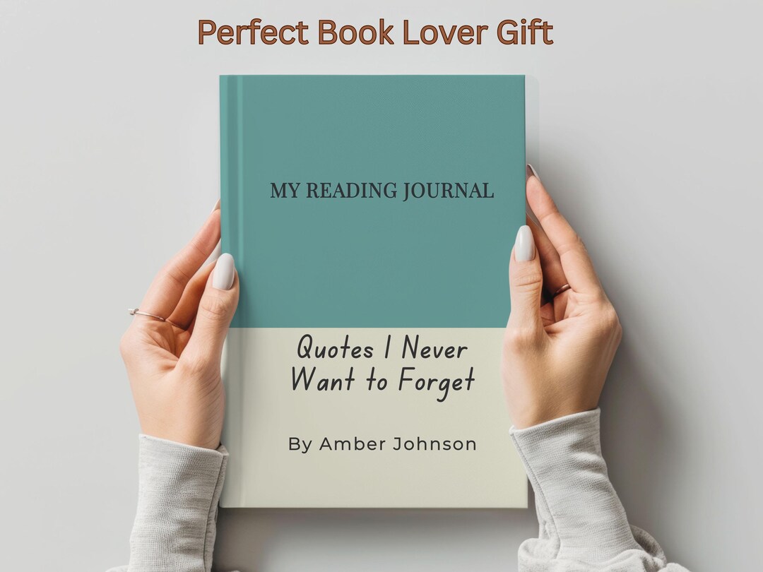 Personalized Reading Journal, Custom Name/quote Books Tracker, Book ...