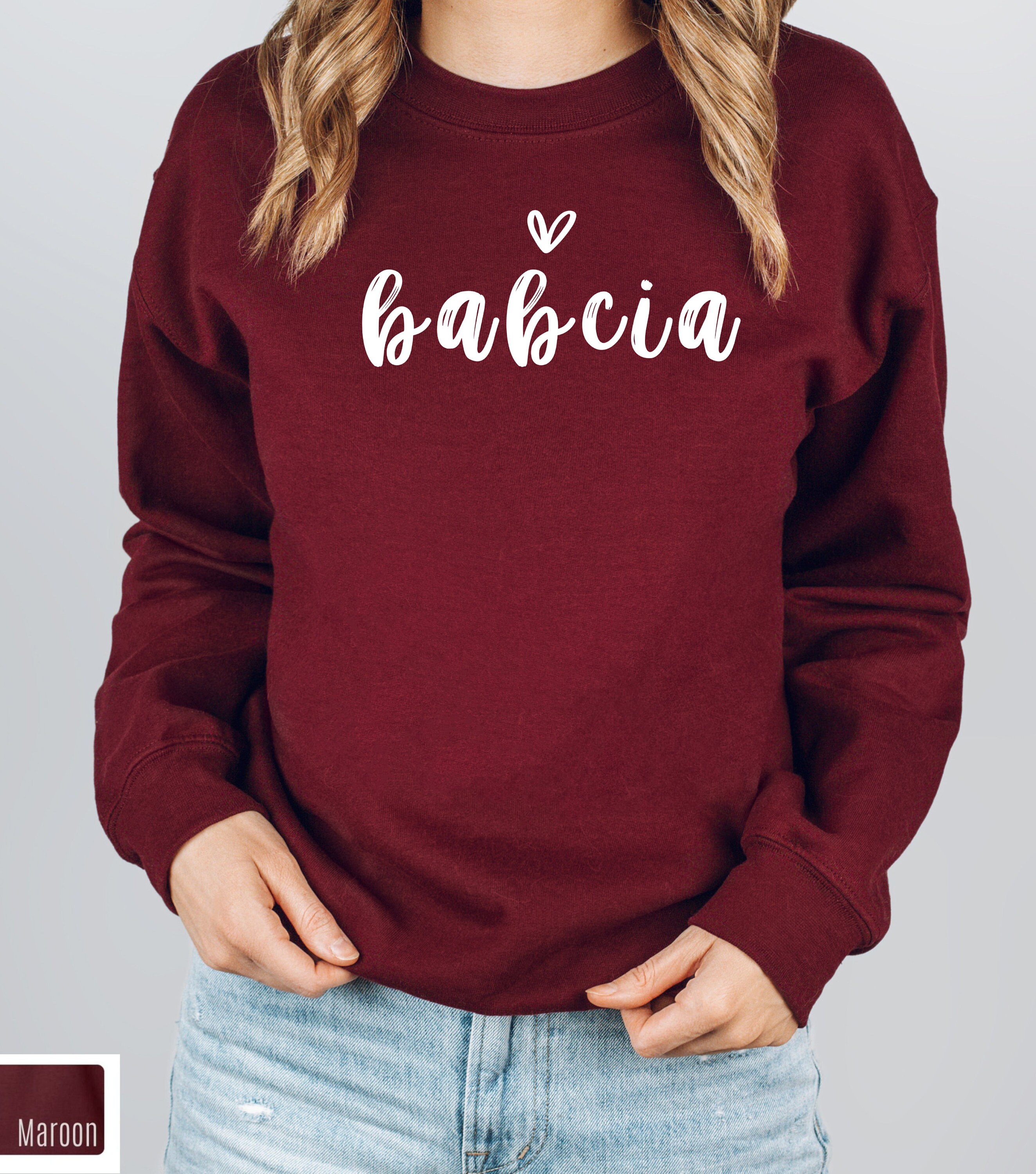 Babcia Love Heart Sweatshirt New Babcia Gift Gifts for Polish - Etsy