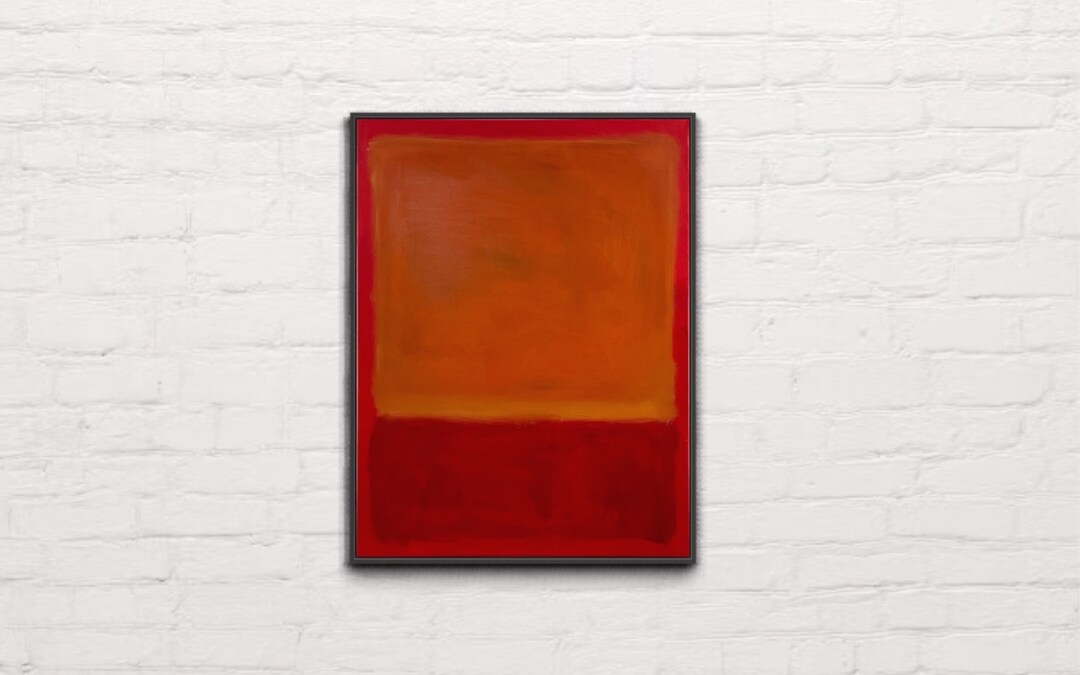 Abstract Expressionist Oil Painting. Recreation of an Untitled Work of ...