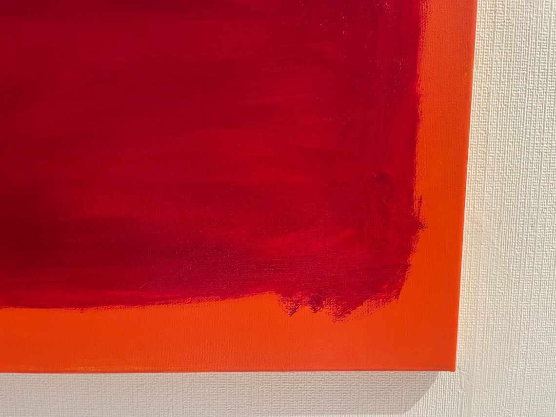 Abstract Expressionist Oil Painting. Inspired by Mark Rothko’s “yellow ...