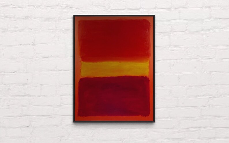 Abstract Expressionist Oil Painting. Inspired by Mark Rothko’s “yellow ...