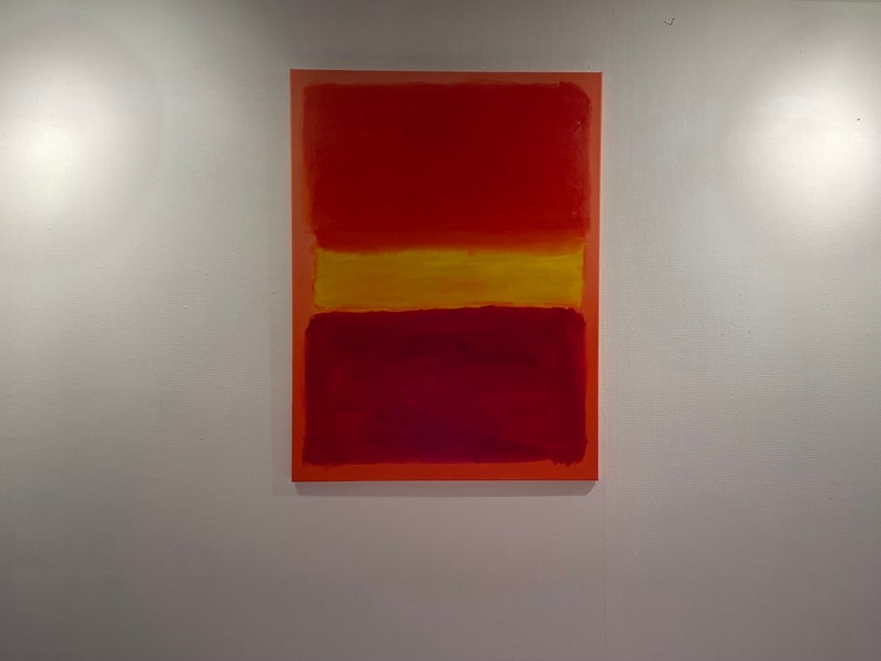 Abstract Expressionist Oil Painting. Inspired by Mark Rothko’s “yellow ...