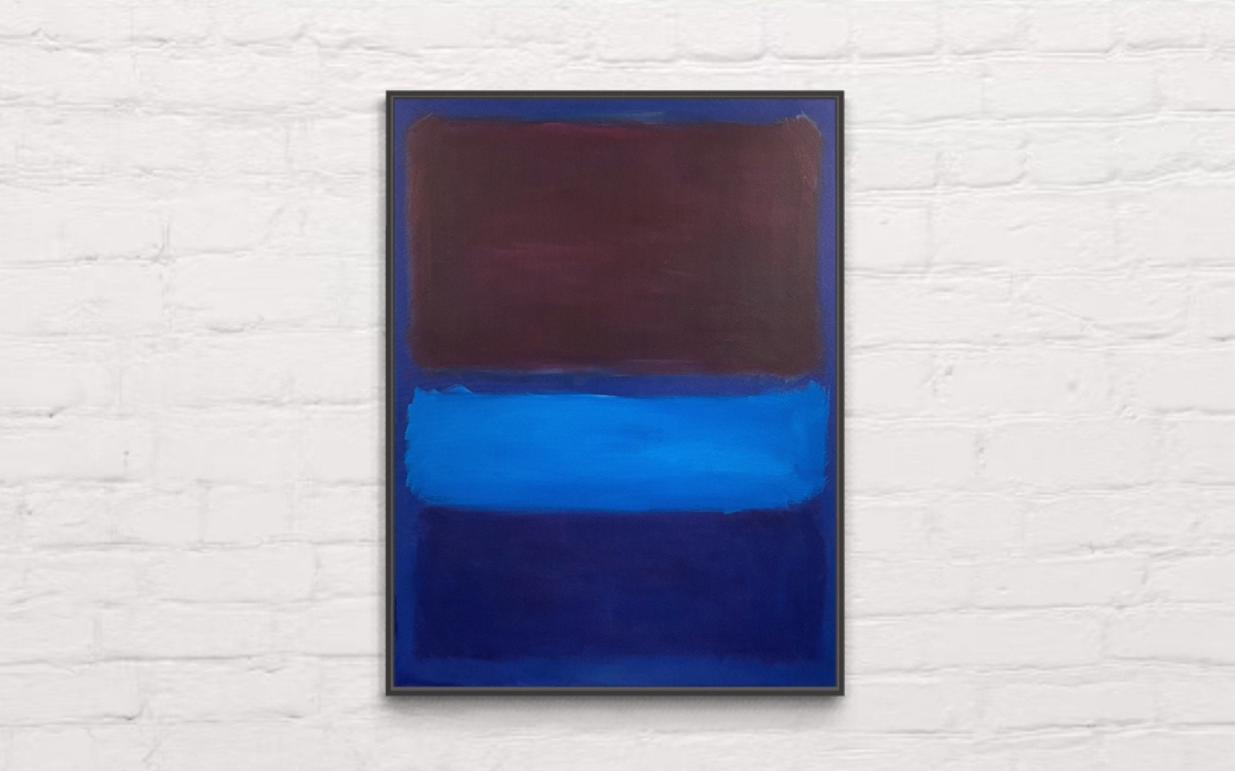 Abstract Expressionist Oil Painting. Recreation of Mark Rothko's No. 61 ...